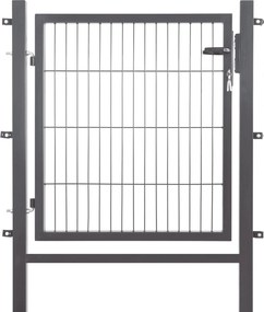 Floraworld Jednokřídlá branka Easy antracitová 100 cm x 100 cm
