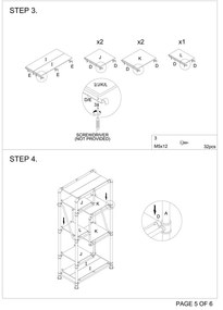 Černá kovová knihovna Mauro Ferretti Manhattan, výška 190 cm