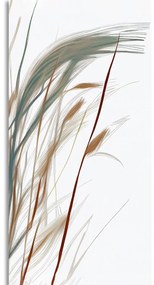 Obraz stébla trávy s nádechem minimalismu - 50x100