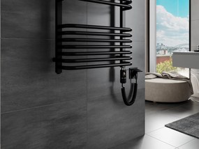Mexen Apollo, elektrické topné těleso 660x550 mm+ topná tyč 600 W, černá, W117-0660-550-2600-70