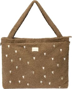 Studio Noos Přebalovací taška Diaper Bag Teddy Ecru Hearts