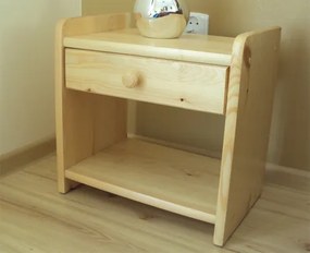 Noční stolek Ilona (Barva dřeva: Ořech)