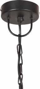 Industriální závěsné svítidlo 25 W černé kulaté 41 cm E27 320543