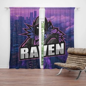 Sablio Závěs FORTNITE RAVEN Steampunk město: 2ks 140x250cm