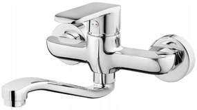 Invena Siros, nástěnná dřezová baterie, chromová, BC-90-001-A