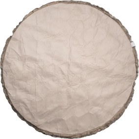 Hnědý melírovaný kulatý koberec Ruggy - Ø 100 * 3 cm