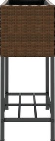 Zahradní truhlíky s policí 2 ks hnědé 70 x 28 x 70 cm 3210511