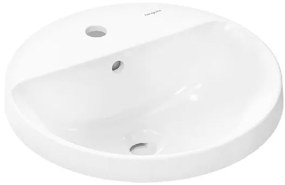 Hansgrohe Xuniva S - Umývátko, průměr 45 cm, s přepadem, otvor pro baterii, bílá 60159450