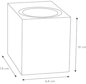 Lucide 69800/01/30 - Venkovní nástěnné svítidlo ZARO 1xGU10/35W/230V IP44 černá