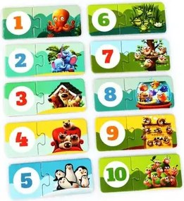 Puzzlika 13005 Přátelé - naučné puzzle / 20 dílků / od 3 let