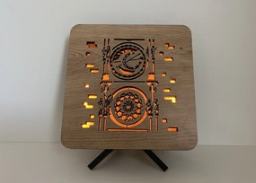 Li-Go "Orloj" lampa 19x19cm provedení povrchu: dub