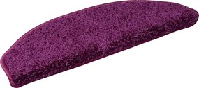 Schodové rohože 15 ks 65 x 21 x 4 cm fialové půlkulaté velké 133905