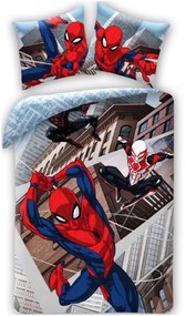 Souprava ložního povlečení Spider-man: Napříč paralelními světy - 100% bavlna - 70 x 90 cm + 140 x 200 cm