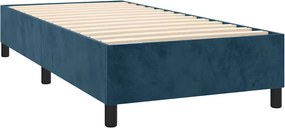 Rám postele s boxspringem tmavě modrý 80x200 cm samet 3121088