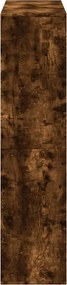 Knihovna kouřový dub 100 x 33 x 135 cm kompozitní dřevo 3309388