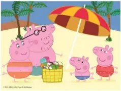DINO Dřevěné obrázkové kostky Peppa Pig 12 kostek / od 3 let