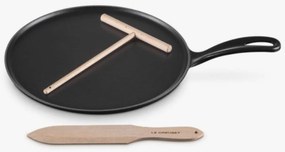 Le Creuset - Pánev na palačinky a stěrky, průměr 27 cm, noir mat 20136270000460