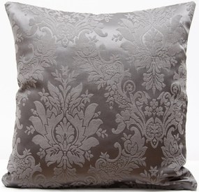 Elegantní šedý povlak na polštář s ornamenty 40x40 cm