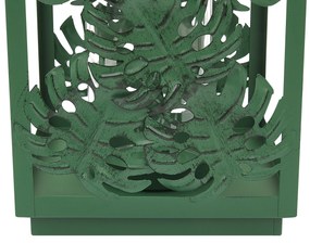 Dekorativní lucerna kovová zelená UNIMAK Beliani