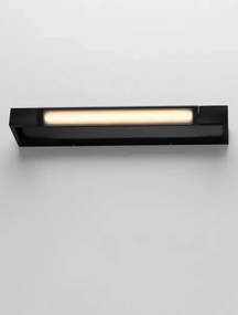 LED černá svítilna na zeď Arga 12W