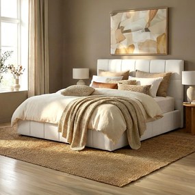 Postel Ladia látka 160x200 cm – krémová