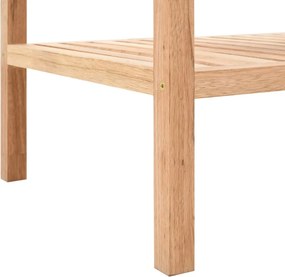 Koupelnový regál masivní ořechové dřevo 100 x 40 x 65 cm 247100