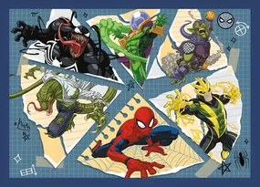 TREFL Puzzle Premium Plus Kids Spiderman: Pavučina zábavy / 4x88 dílků