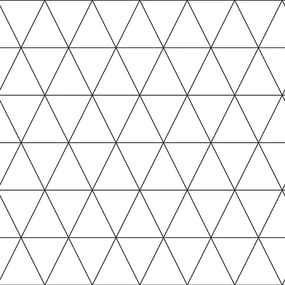 Černobílá vliesová tapeta s trojúhelníky 139148, Black & White, Esta