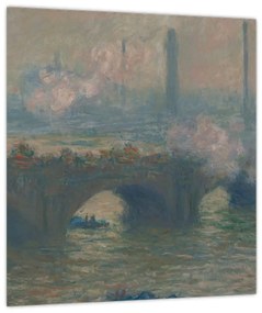 Obraz - Claude Monet, Waterloo Bridge, Gray Day, reprodukce (30x30 cm)