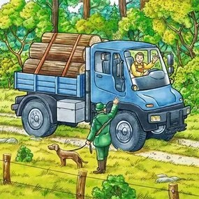 Ravensburger Stroje v zemědělství / 3x49 dílků / od 5 let
