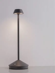 Venkovní stolní lampa Lumo tmavě šedá