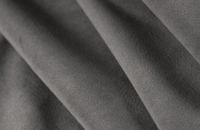 Tmavě šedá sametová rohová pohovka Cosmopolitan Design Chicago 341 cm, pravá