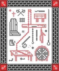 Jozef Tušan | Mučiareň Rám: Černý, Velikost: 70 x 50 cm