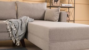 Hanah Home Designová pohovka BELLA krémová pravá 275 cm 825BLC1513