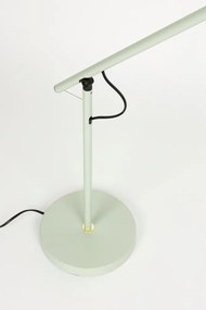 Světle zelená kovová stolní lampa (výška 45,5 cm) Aero – White Label