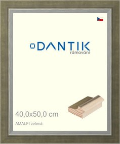 DANTIK rámeček 40x50 | AMALFI zelená (Plexi Čiré)
