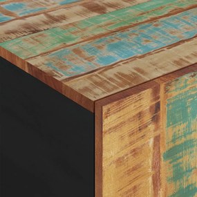 Konferenční stolek 100x54x40 cm recyklované dřevo a kompozit - Default Title