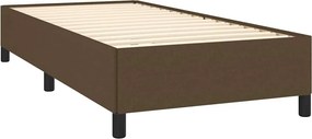 Box spring postel s matrací tmavě hnědá 80x200 cm textil 3127760