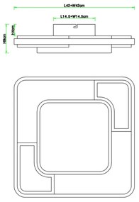 Globo 67259-30 - LED Stropní svítidlo NIRRA LED/30W/230V