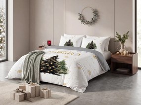 3D povlečení z mikrovlákna MERRY TREES bílé Rozměr povlečení: 2 ks 70 x 90 cm | 140 x 200 cm