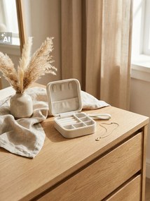 Sinsay - Šperkovnice z imitace kůže s přihrádkami - béžová