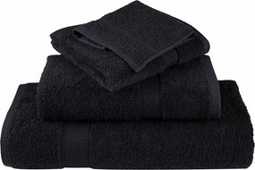 Premium ručníky SOLUND 2 ks černé 100 x 200 cm 600 g/m² 137437