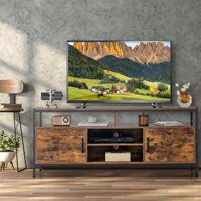 Costway TV stolek na nožičkách rustikální, 61 x 40 x 147 cm HV10325CF