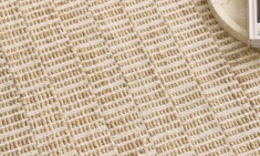 Diamond Carpets India, Ručně vázaný kusový koberec Tove J-10 Natural, 140x200, béžová, chodba / předsíň