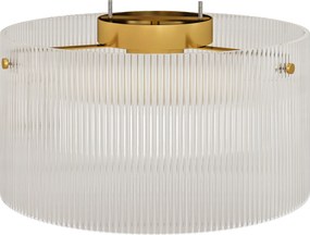 HOMCOM Stropní lampa s akrylovým stínidlem, kov, kompatibilní s halogenovými a LED žárovkami