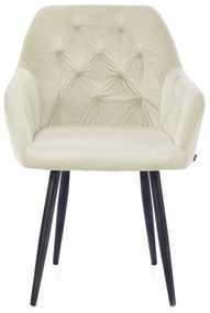 Designová židle Argento krémová
