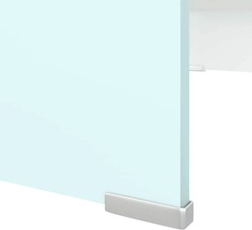 TV stolek / podstavec na monitor sklo zelený 70 x 30 x 13 cm 244144