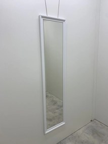AMIRRO Zrcadlo na zeď do pokoje ložnice dekorativní MAJA - 40 x 160 cm v bílém lesklém rámu 105-378