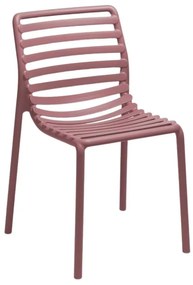 Červená plastová zahradní židle Nardi Doga