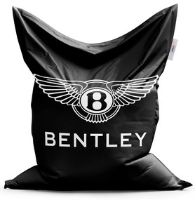 Sablio Sedací vak Logo Bentley Černý - 200x140 cm